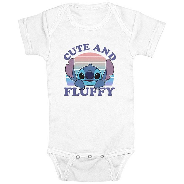 Disney's Lilo & Stitch Baby Boy Cute And Fluffy Baby Stitch Bodysuit