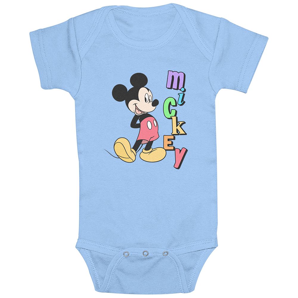 Disney's Mickey Mouse Baby Boy Name Bodysuit