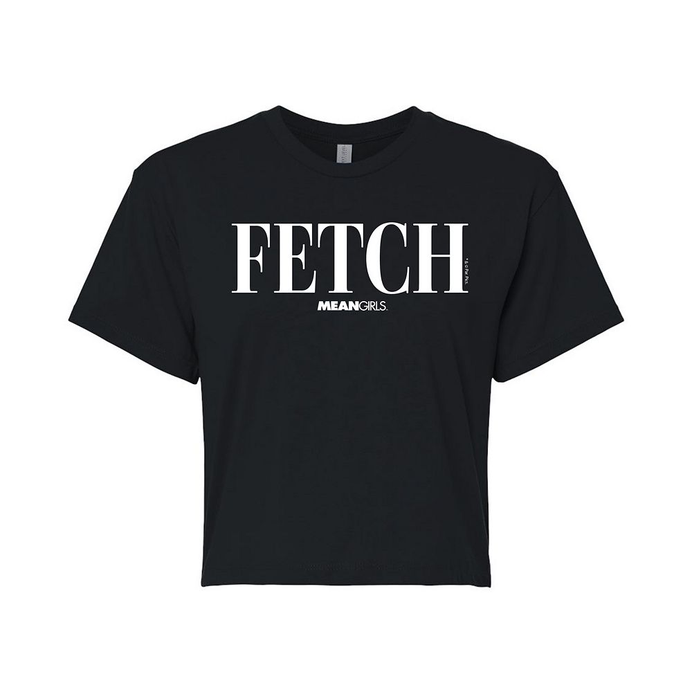 Juniors' Mean Girls Fetch Cropped Tee