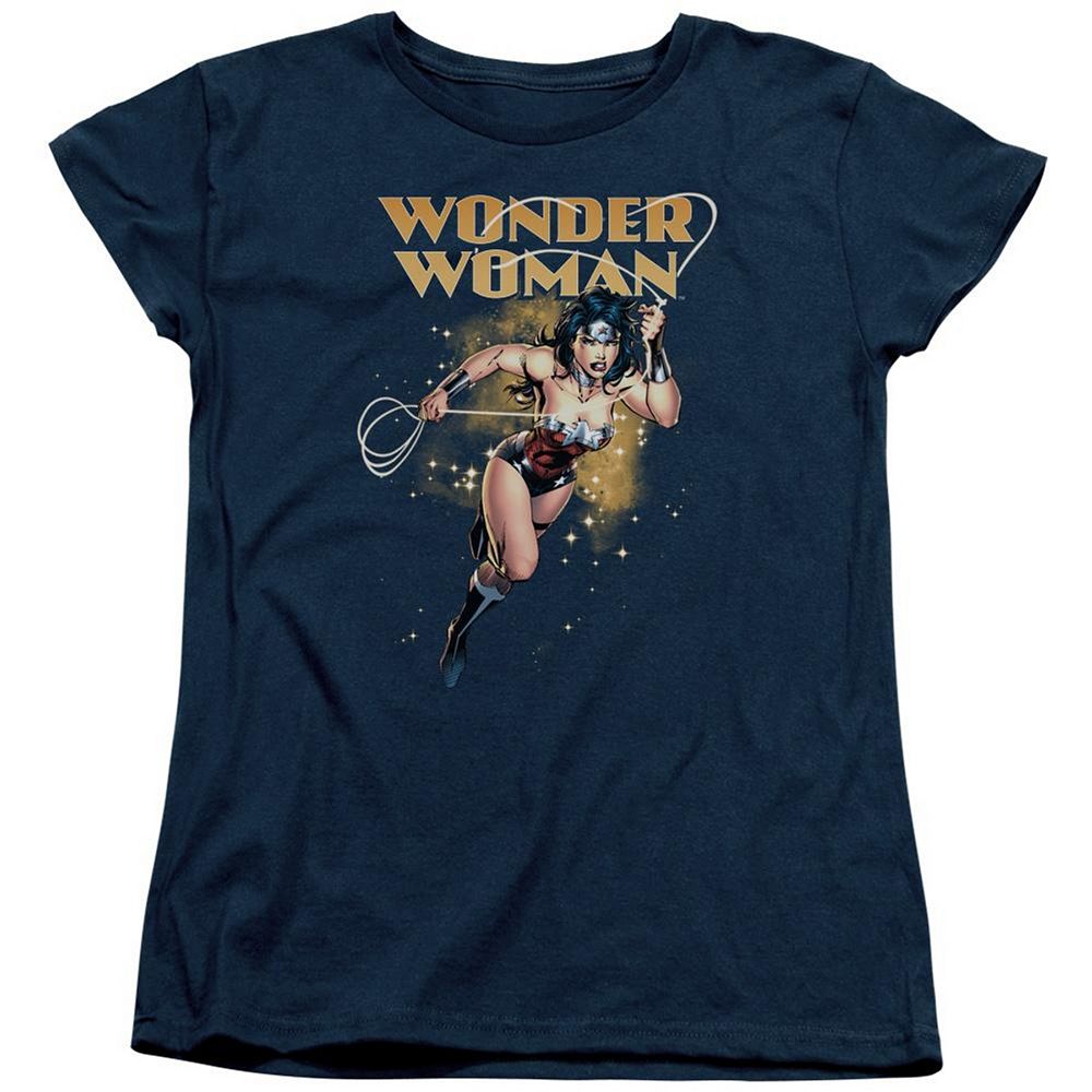 Justice League Of America Star Lasso Short Sleeve Womens T-shirt
