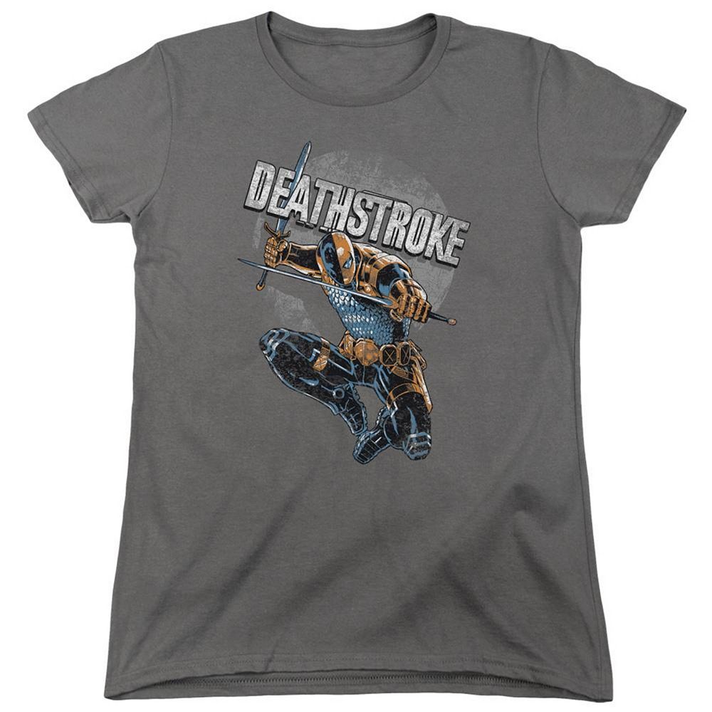 Justice League Of America Deathstroke Retro Short Sleeve Womens T-shirt