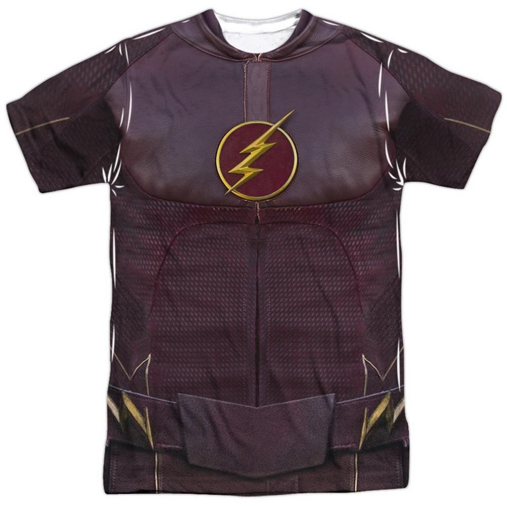 The Flash Flash Uniform Short Sleeve Adult Poly Crew T-shirt