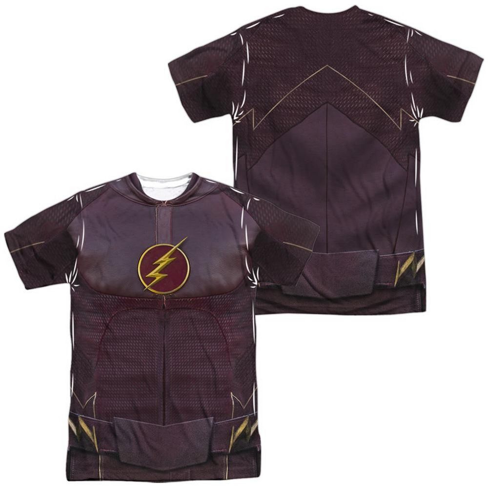 The Flash Flash Uniform Short Sleeve Adult Poly Crew T-shirt