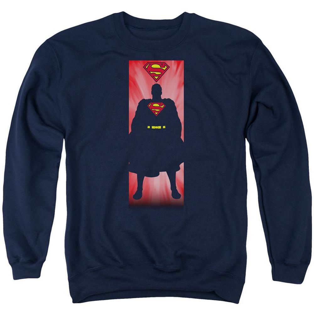 Superman Block Adult Crewneck Sweatshirt