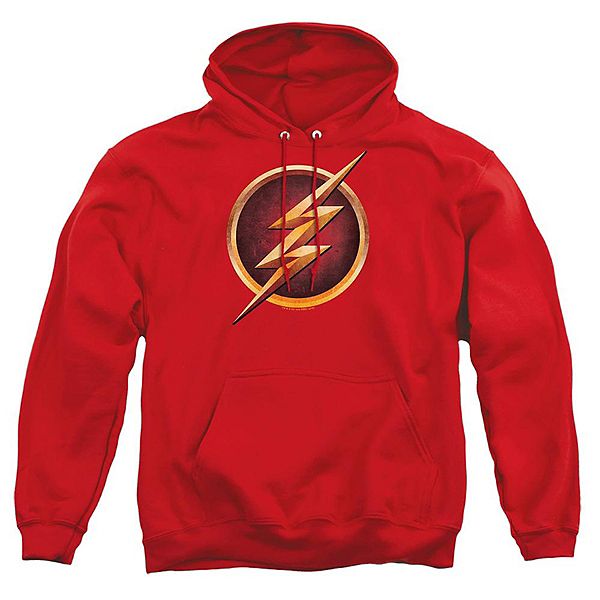 The Flash Chest Logo Adult Pull Over Hoodie