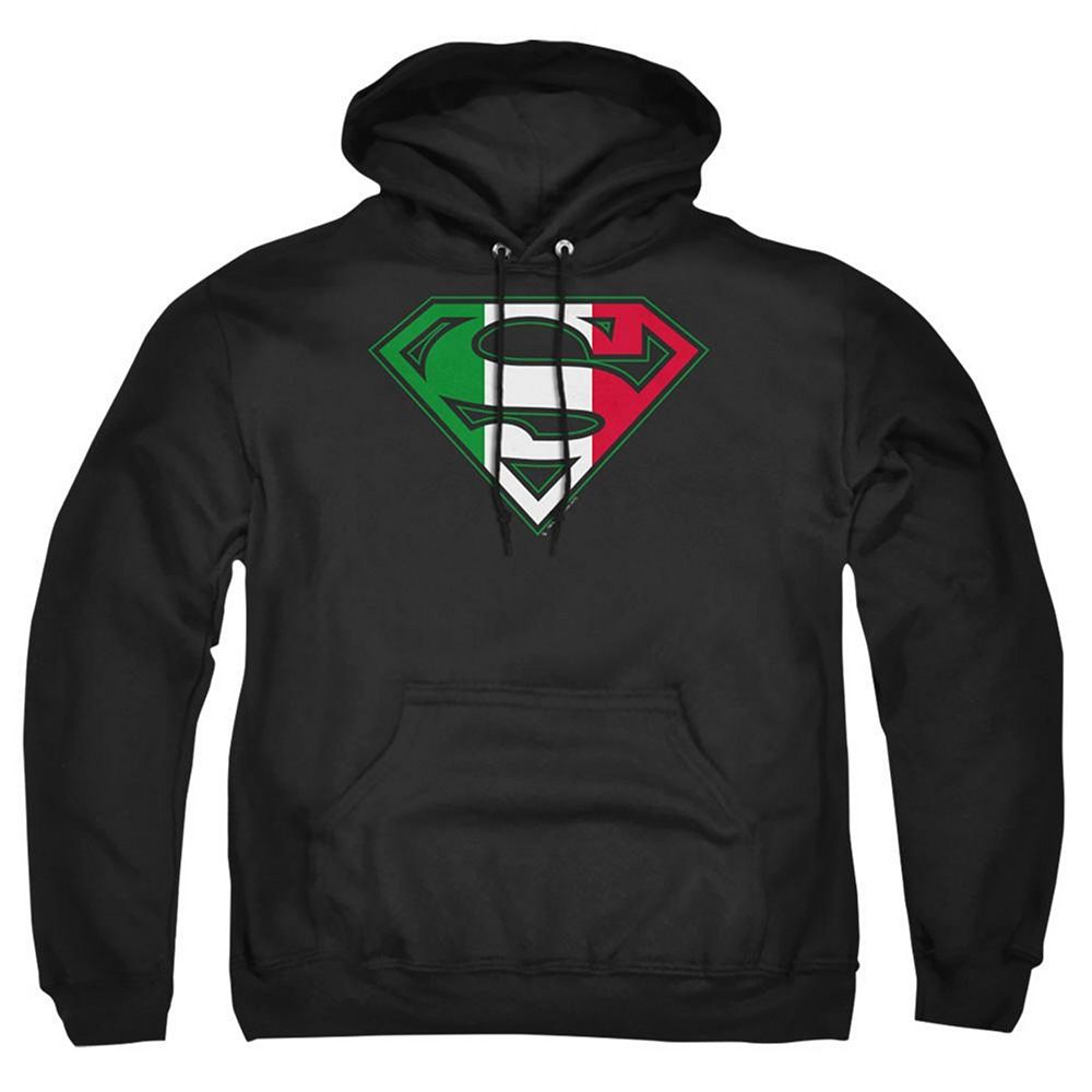 Superman Italian Shield Adult Pull Over Hoodie