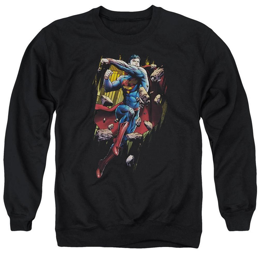 Superman Flying Determination Adult Crewneck Sweatshirt