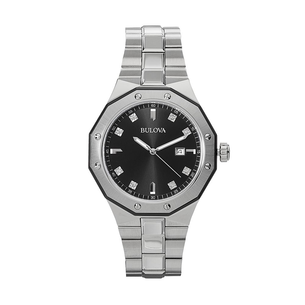 Bulova Men's Marine Star Diamond Stainless Steel Watch - 98D103