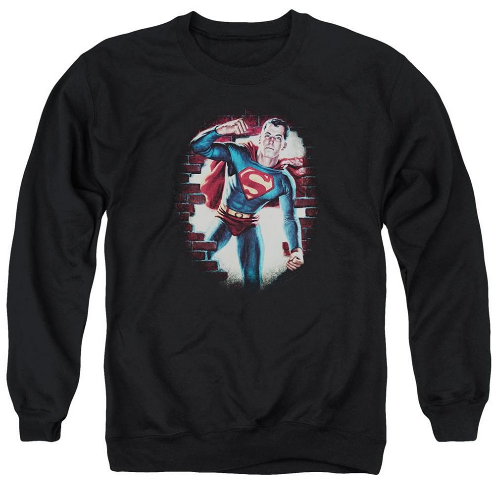 Superman Vintage Steel Adult Crewneck Sweatshirt