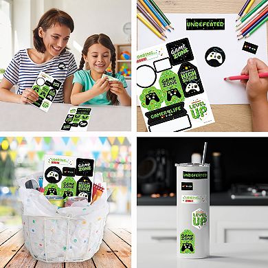 Big Dot Of Happiness Game Zone Pixel Video Game Party Favor Sticker 12 ...