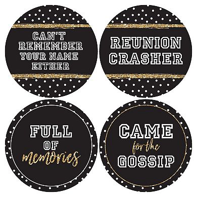 Big Dot Of Happiness Reunited School Class Reunion Funny Name Tags ...
