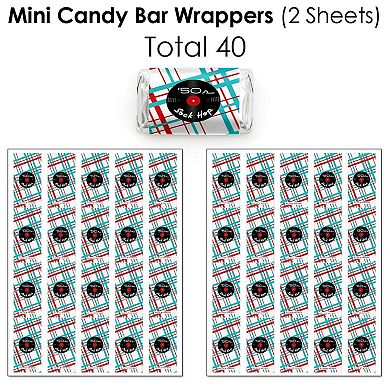 Big Dot Of Happiness 50's Sock Hop - 1950s Rock N Roll Party Candy ...