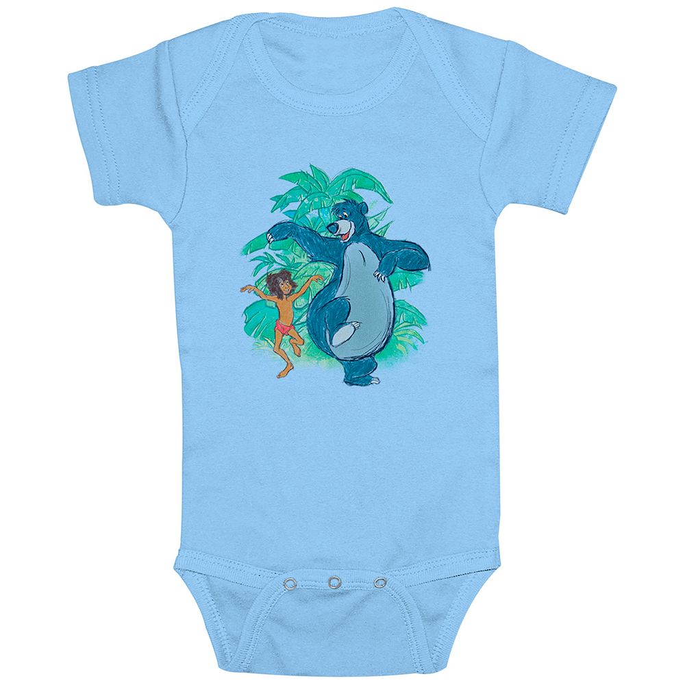Disney's The Jungle Book Baby Boy Mowgli And Baloo Dancing Graphic Bodysuit