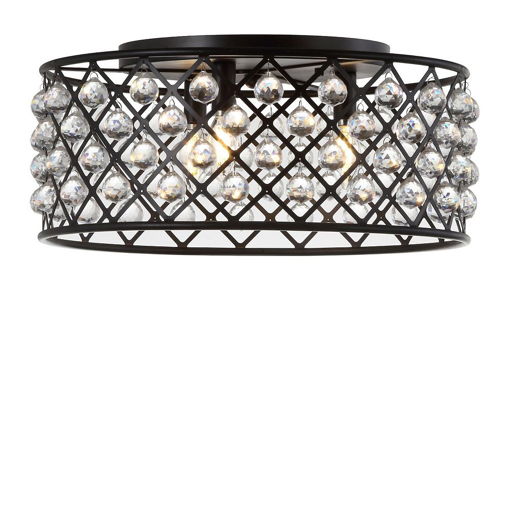 Gabrielle Metal/crystal Led Flush Mount Ceiling Light