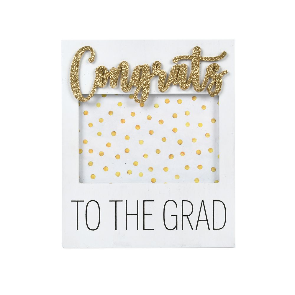 Congrats to the Grad Glitter 4" x 6" Frame Table Decor