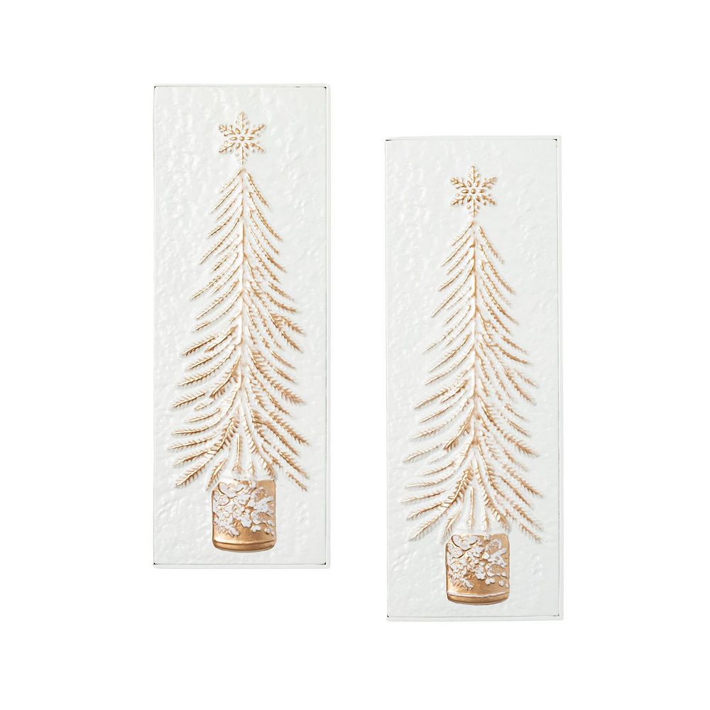 Haven Living Embossed Tree Wall Decor 2-piece Set