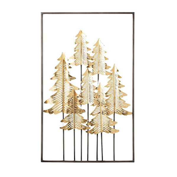 Haven Living Gold Metal Tree Wall Decor