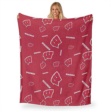 NCAA Wisconsin Badgers Silk Touch Throw Blanket
