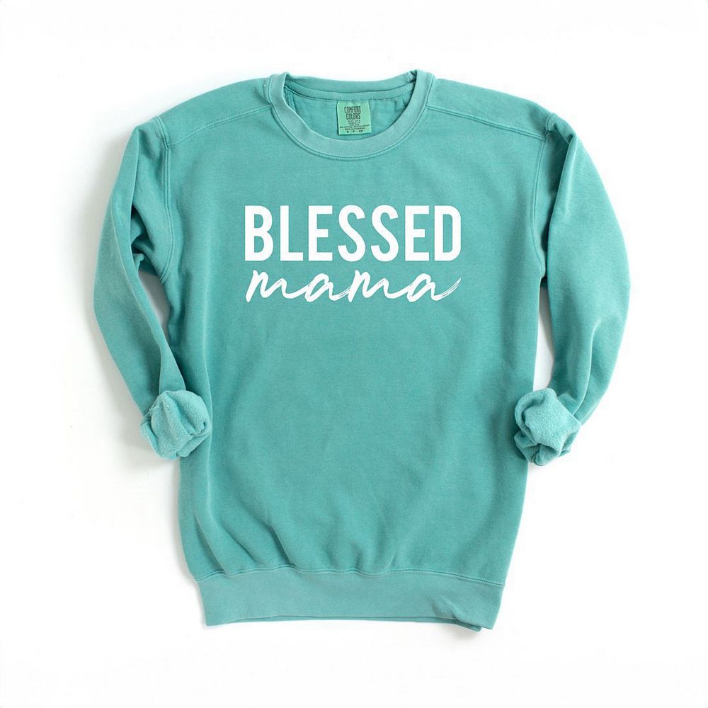 Blessed Mama Garment Dyed Sweatshirt