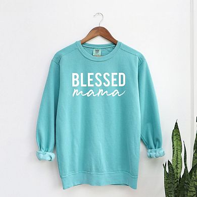 Blessed Mama Garment Dyed Sweatshirt