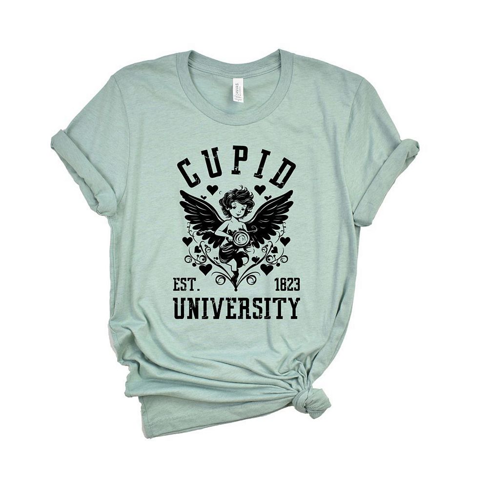 Cupid Distressed Short Sleeve Graphic Tee