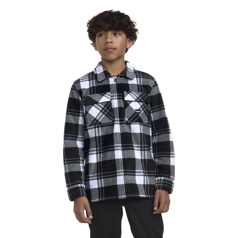 Boys 8-20 Hurley Patterned Polar Fleece Shacket