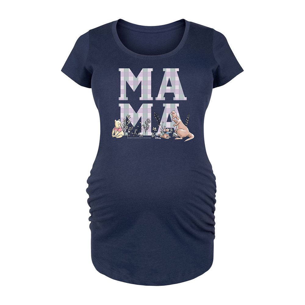 Disney's Winnie the Pooh Maternity Mama Grid Graphic Tee