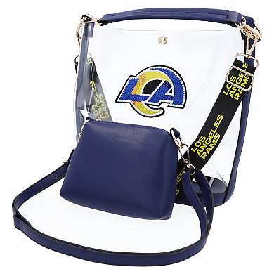 Cuce Los Angeles Rams Rhinestone Clear Purse