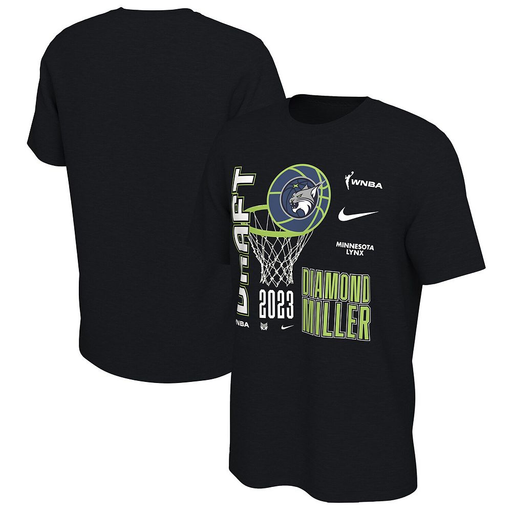 Unisex Nike Diamond Miller Black Minnesota Lynx 2023 WNBA Draft Name ...