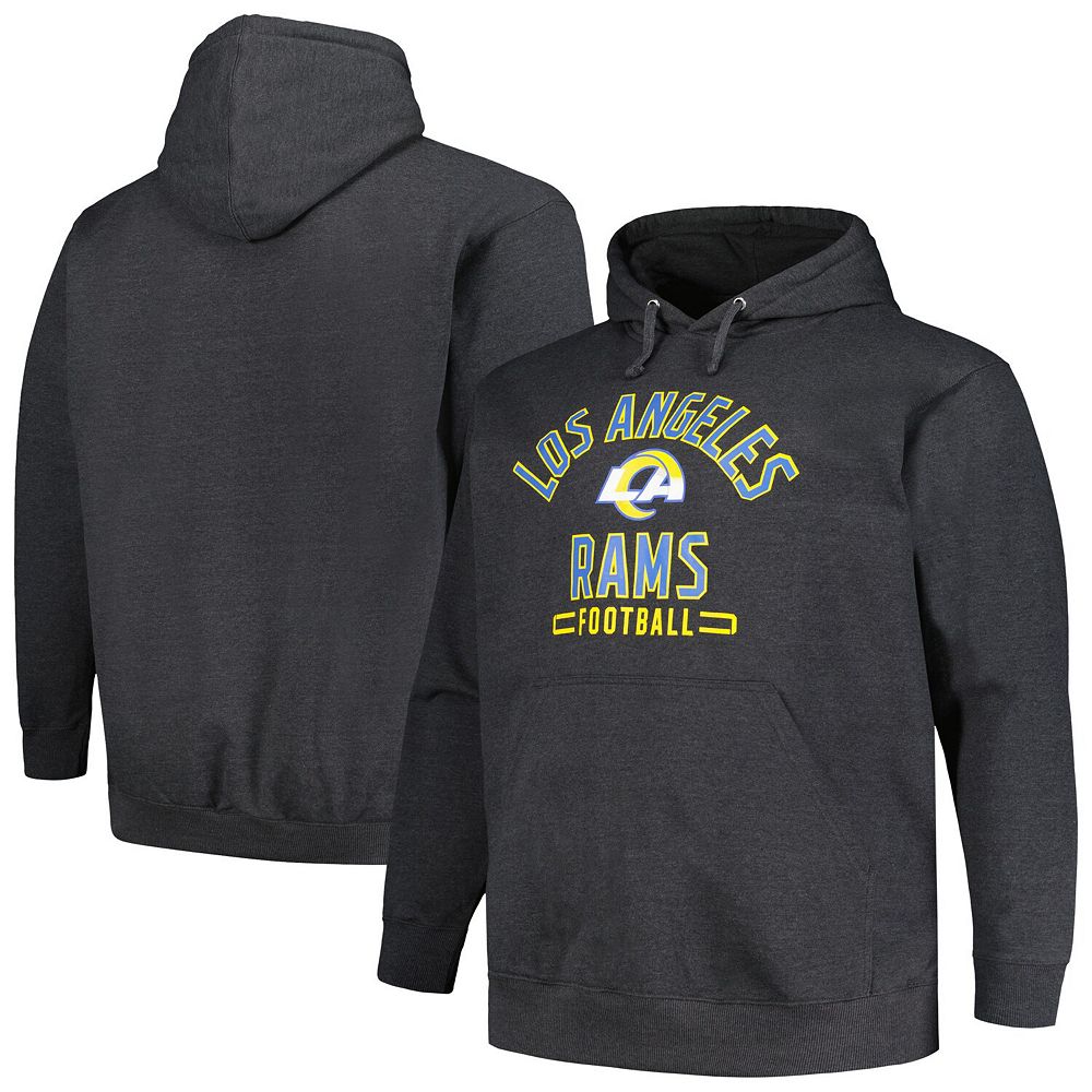Men's Fanatics Branded Heather Charcoal Los Angeles Rams Big & Tall ...