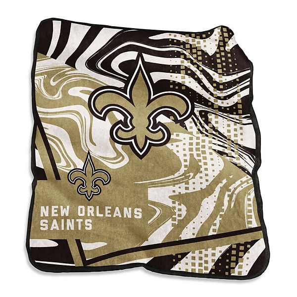 New Orleans Saints 50" x 60" Swirl Raschel Throw Blanket