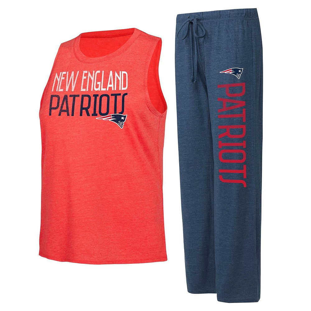 Women's Concepts Sport Navy/Red New England Patriots Muscle Tank Top ...