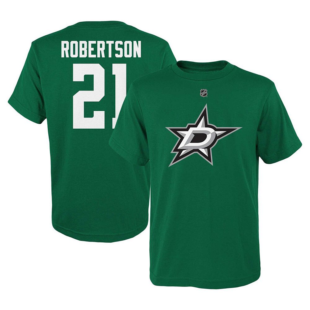Youth Jason Robertson Kelly Green Dallas Stars Player Name & Number T-Shirt