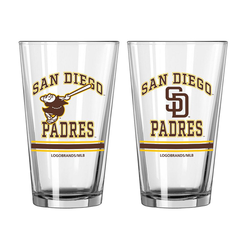 San Diego Padres 16oz. Pint Glass Two Pack