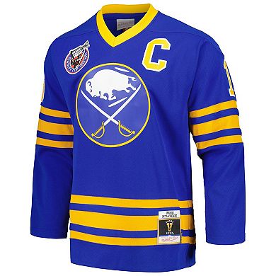 Men's Mitchell & Ness Pat LaFontaine Royal Buffalo Sabres Captain Patch ...