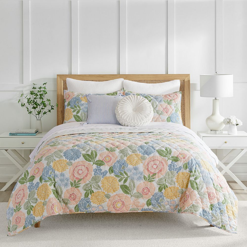 Draper James Cyrie Floral Reversible Quilt Set with Shams