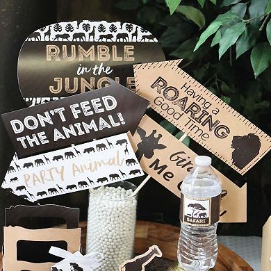 Big Dot Of Happiness Funny Wild Safari - African Jungle Adventure Photo ...