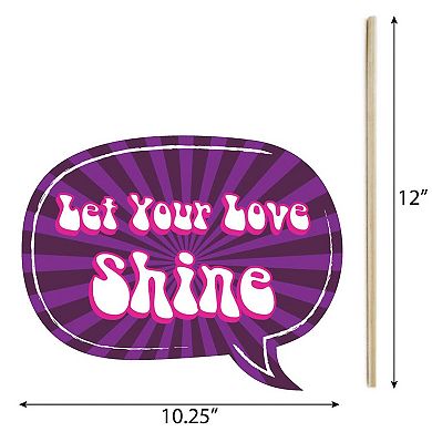 Big Dot Of Happiness Funny 60's Hippie - 1960s Groovy Party Photo Booth ...