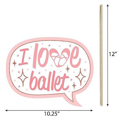 Big Dot Of Happiness Funny Tutu Cute Ballerina - Ballet Photo Booth ...