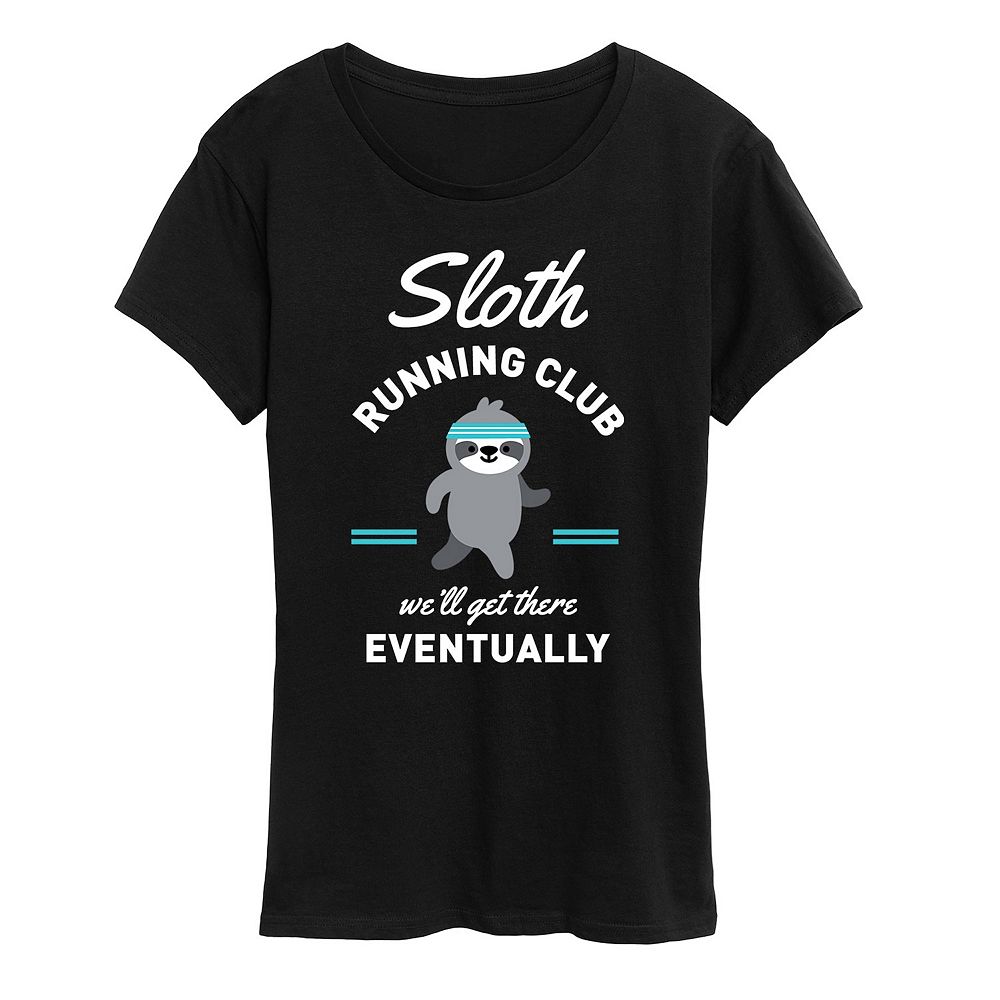 Women's Sloth Running Club Graphic Tee