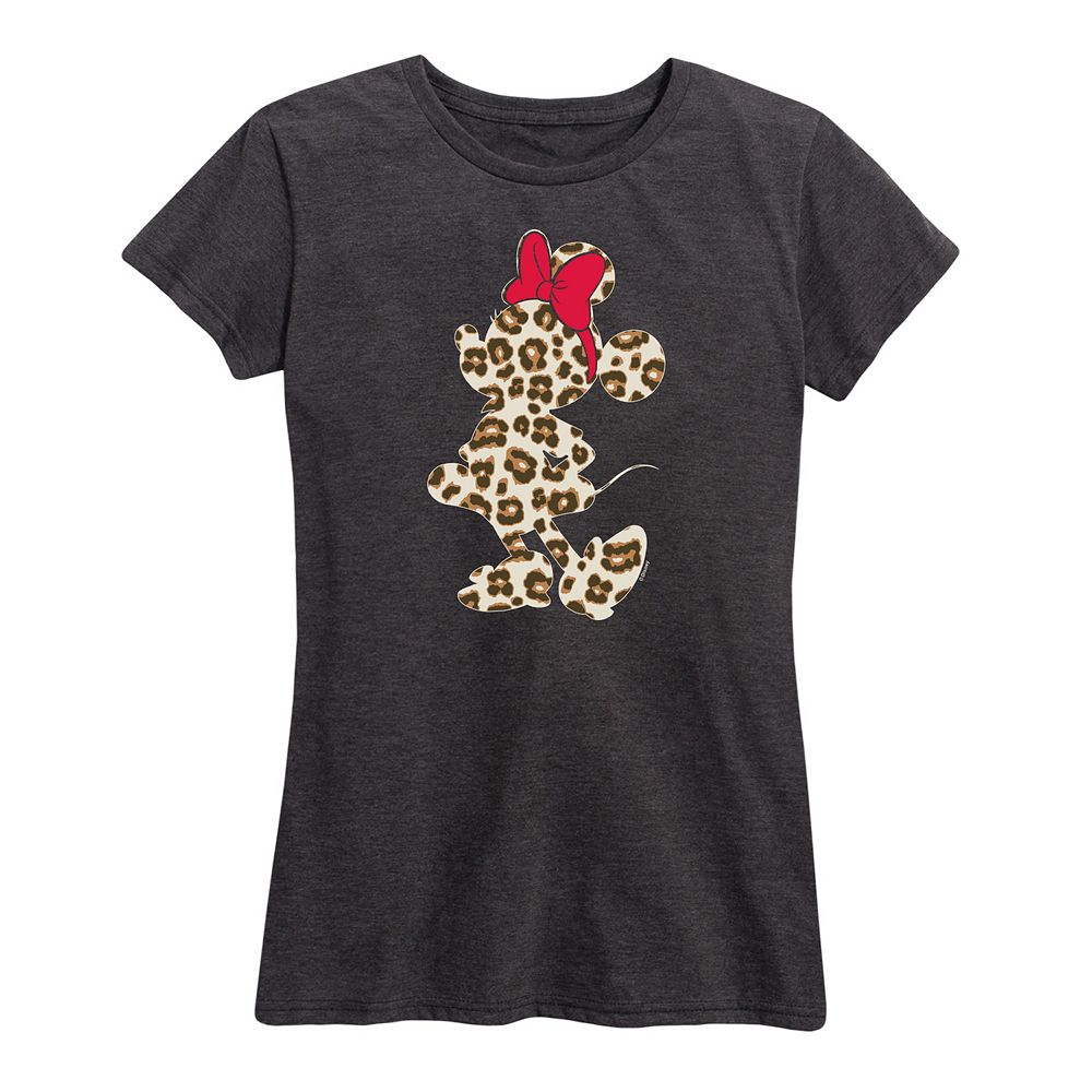 Disney's Minnie Mouse Women's Leopard Graphic Tee