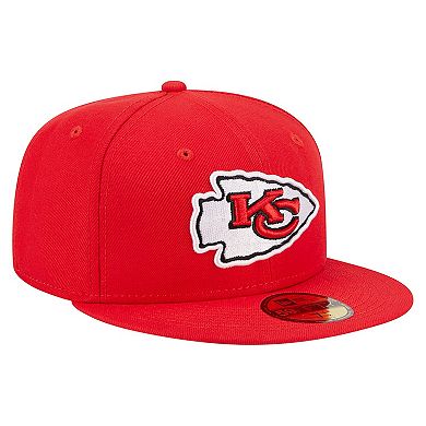 Men's New Era Red Kansas City Chiefs Main 59FIFTY Fitted Hat