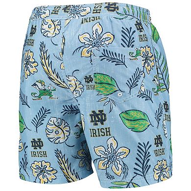 Men's Wes & Willy Light Blue Notre Dame Fighting Irish Vintage Floral ...