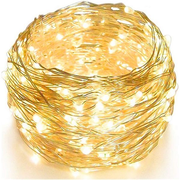 Twinkle Star 33ft 100 Led Silver Wire String Lights Fairy String Lights