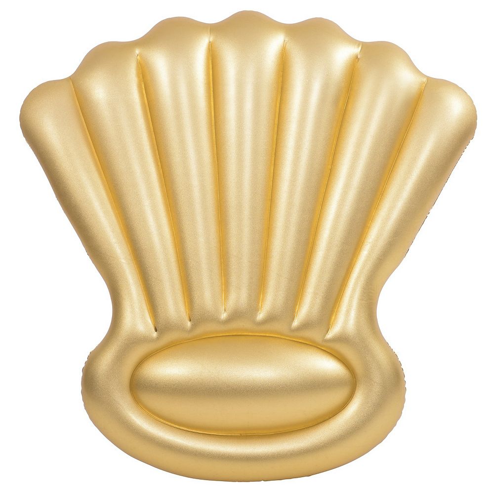 6' Inflatable Golden Shell Swimming Pool Float