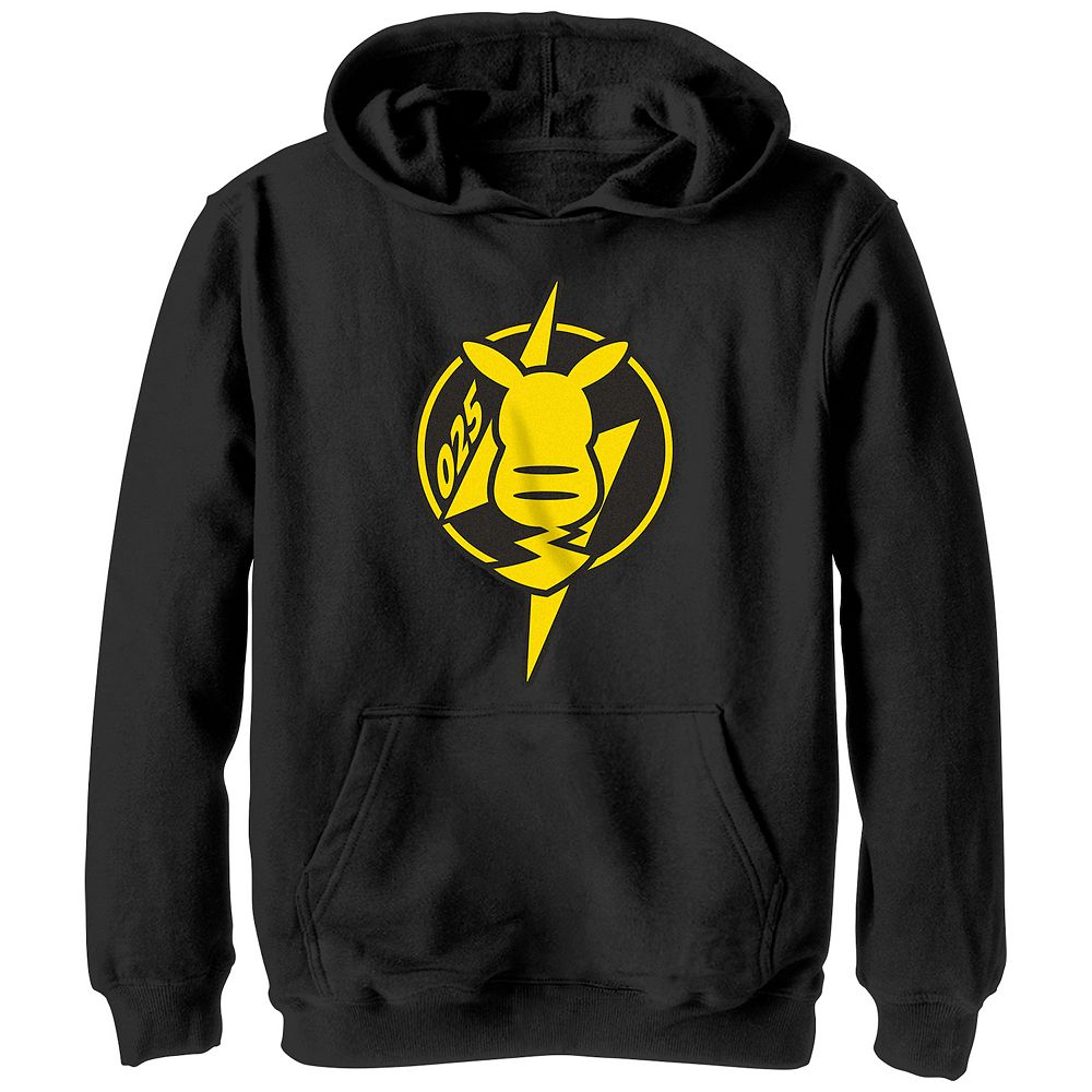 Boys Pokemon Pikachu Back Badge Graphic Hoodie