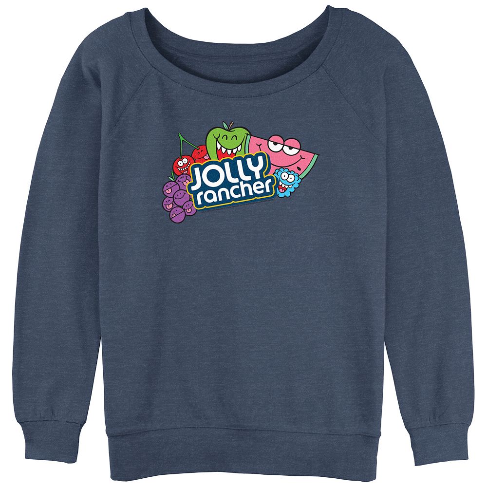 Juniors' Jolly Rancher Fruits Poster Graphic Slouchy Terry