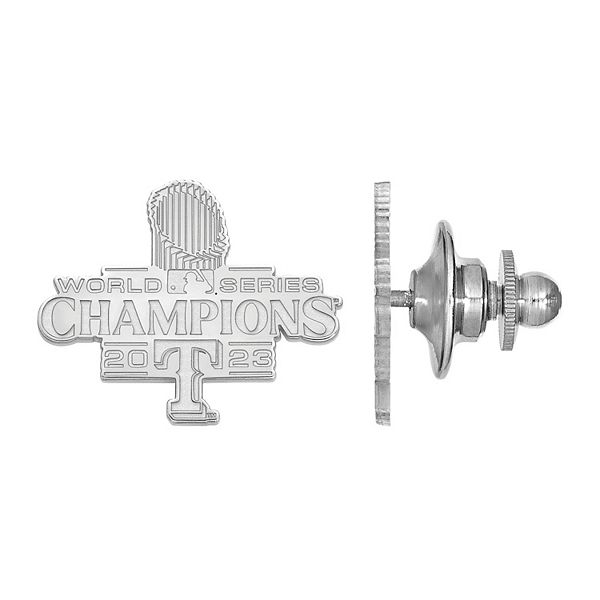 LogoArt Sterling Silver 2023 World Series Champions Texas Rangers Tie Tac