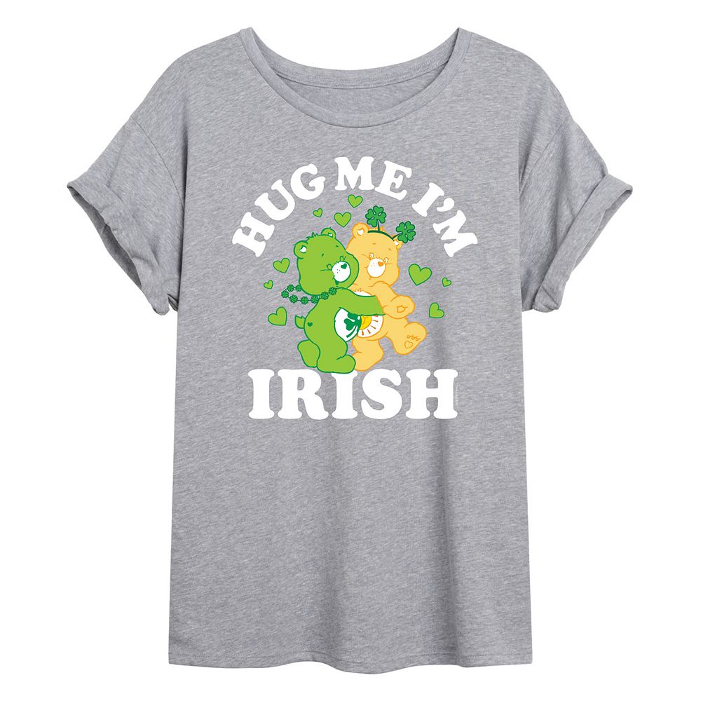 Juniors' Care Bears Hug Me I'm Irish Oversized Tee