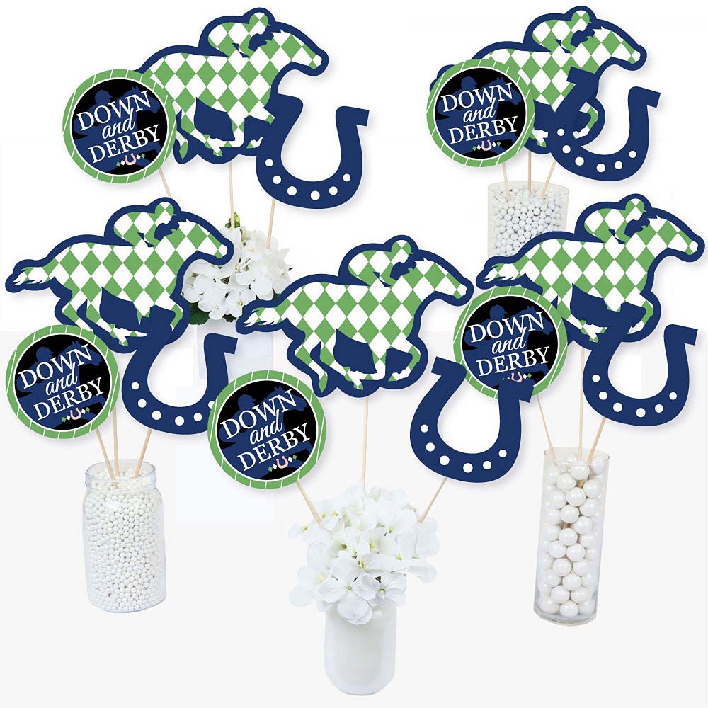 Big Dot Of Happiness Kentucky Horse Derby Party - Centerpiece Sticks ...
